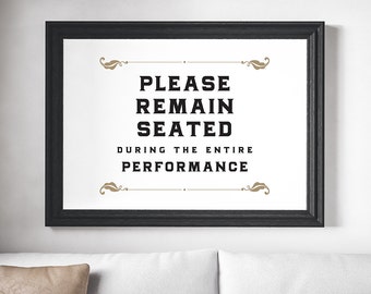 Please be seated | Etsy