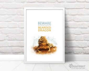 Beware of the dragon | Etsy
