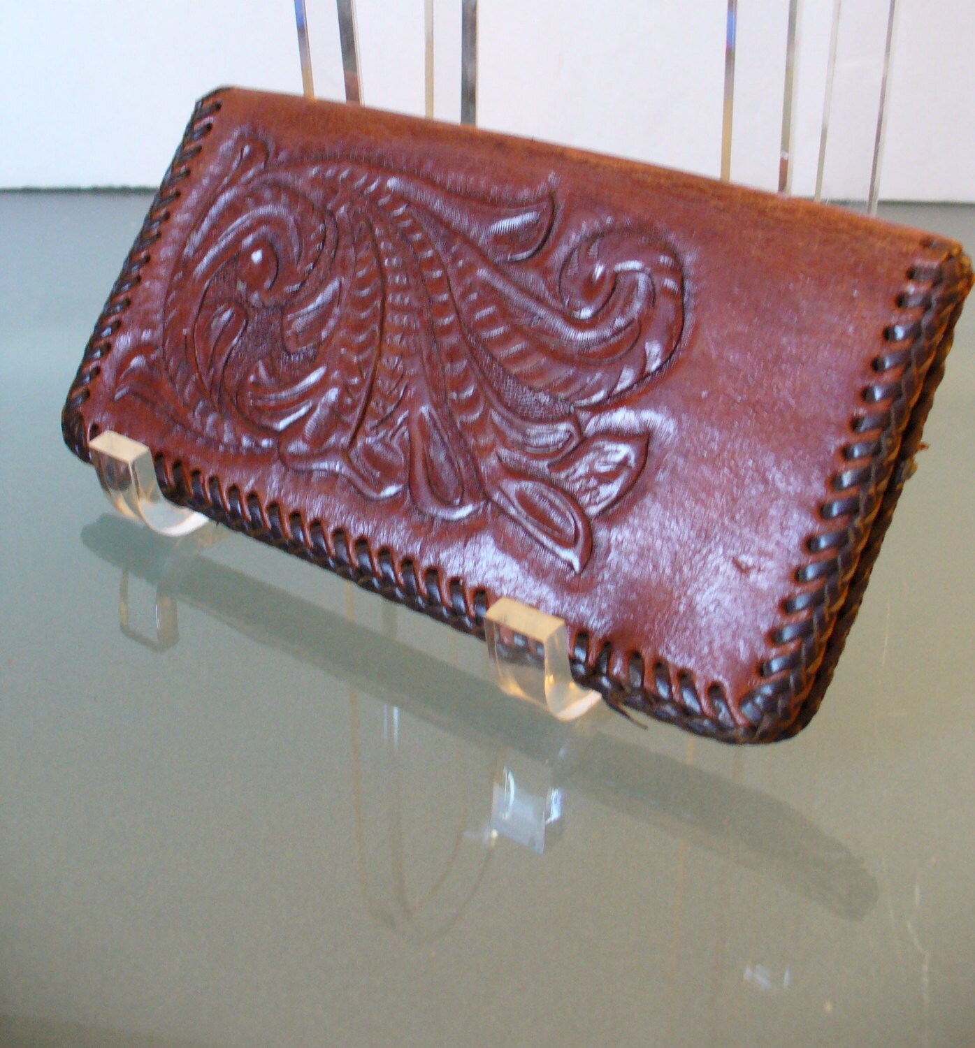 Vintage Tooled Leather Wallet