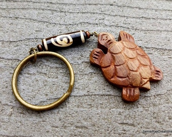 Carved wood turtle | Etsy