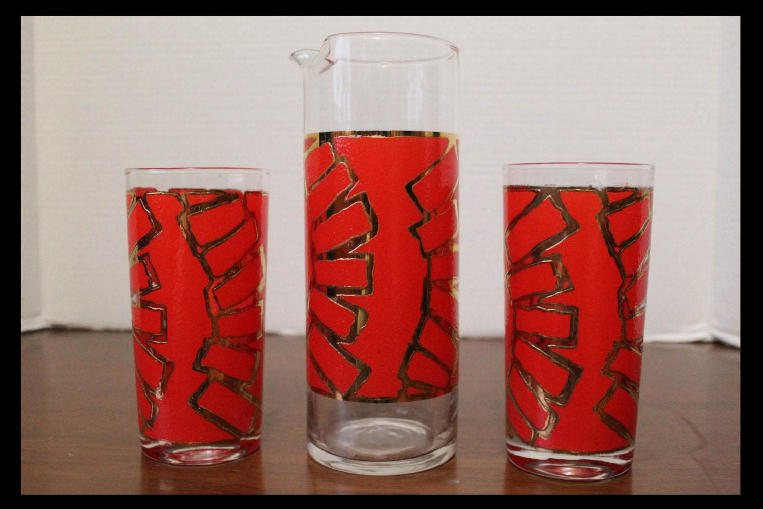Vintage Bar Set – Mid Century Modern Cocktail Serving Vessel with ...
