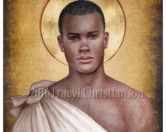 St. Dominic Savio Art Print Catholic Patron by PortraitsofSaints