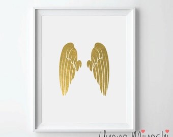 Angel wings print | Etsy