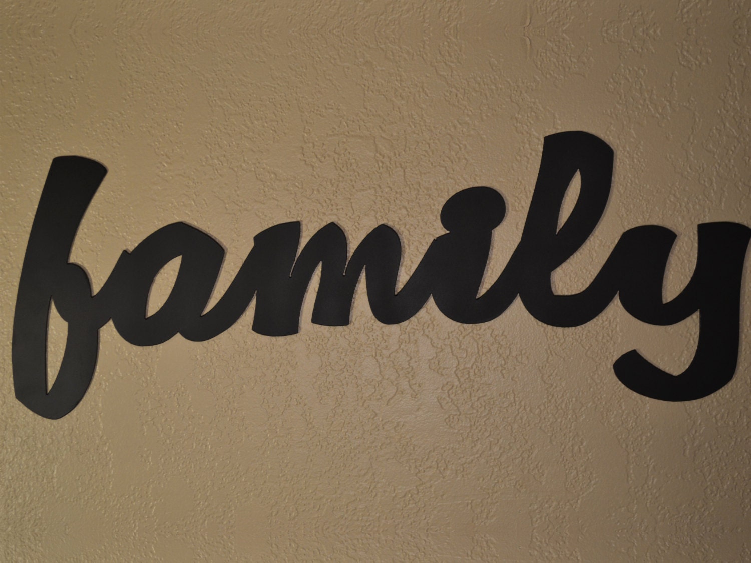 Metal Family Sign Rustic Word Art Sign Family Wall Plaque