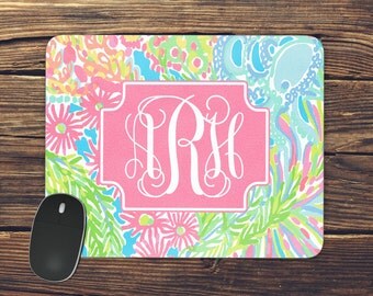 Monogram mouse pad | Etsy