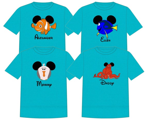 Disney Shirt FINDING DORY NEMO Disney Vacation by TheMouseBoutique