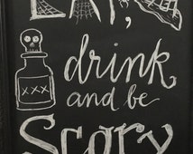 Unique scary sign related items | Etsy