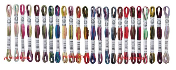 DMC Full Set Coloris Embroidery Floss 24 Colors Free
