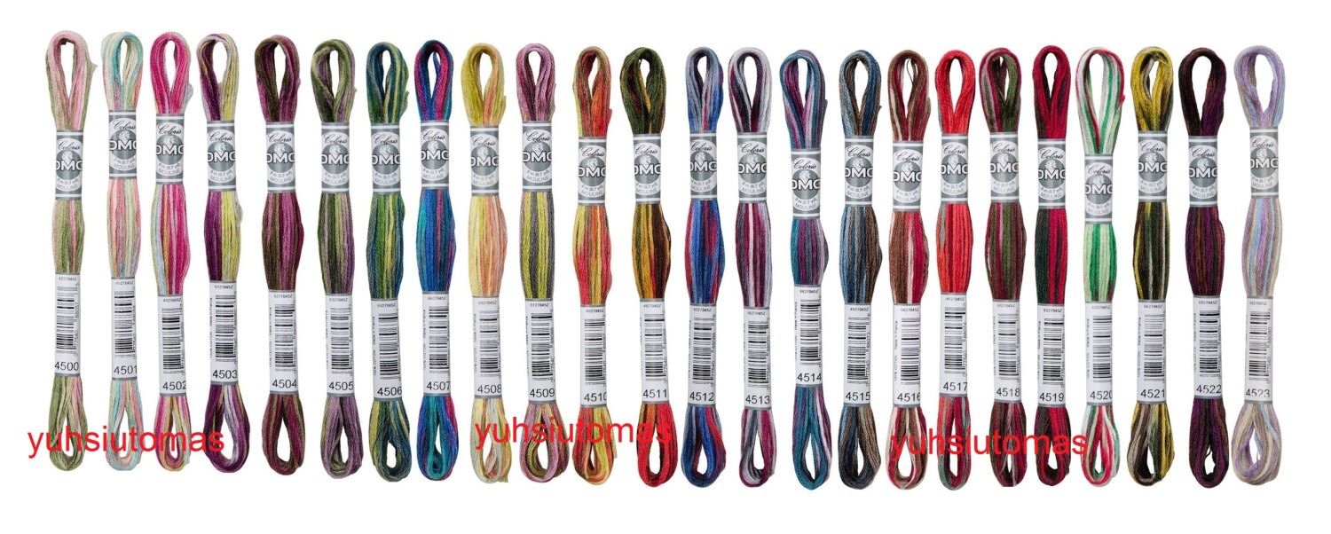 DMC Full Set Coloris Embroidery Floss 24 Colors Free