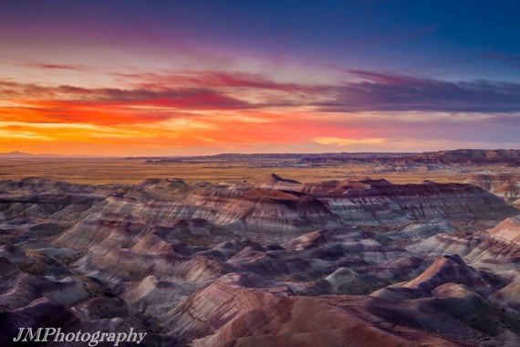 Fine Art Print Little Painted Desert Sunset Arizona