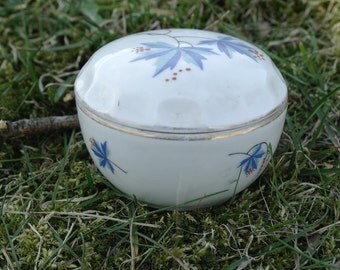 Porcelain powder box | Etsy