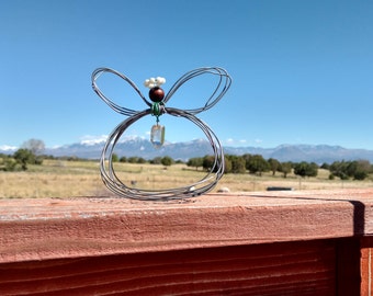 Wire angel sculpture | Etsy