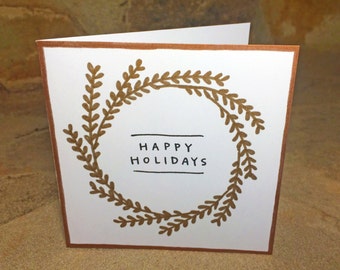 Items similar to Happy Holidays greeting card on Etsy