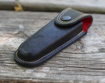 Leather knife pouch | Etsy
