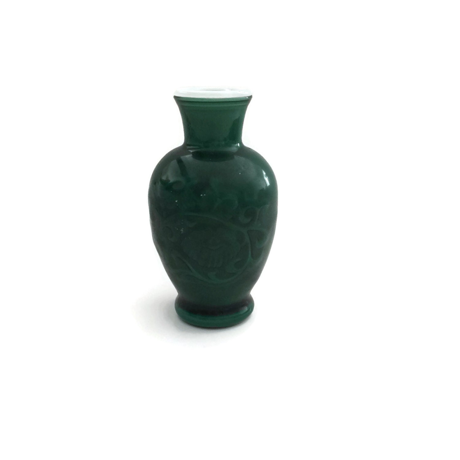Avon Vase Collectible Avon Jade Green Vase Vintage Avon