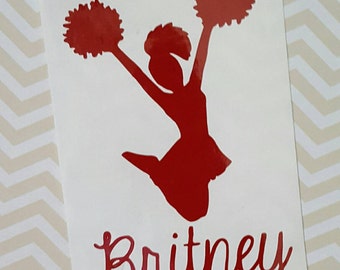 Cheerleading decal | Etsy