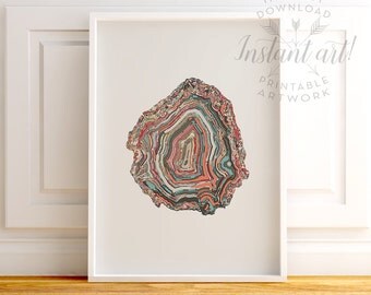 Unique geode art related items | Etsy