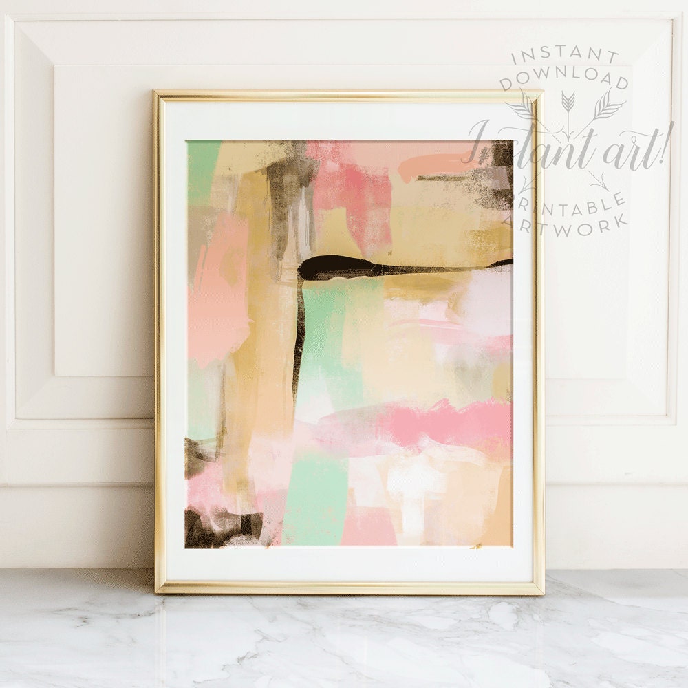 Abstract painting PRINTABLE art Modern art by TheCrownPrints