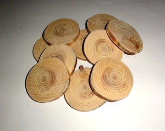 Wood tree discs | Etsy