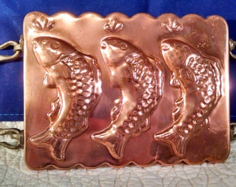 Copper fish mold | Etsy