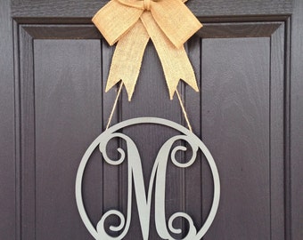 Monogram door hanger | Etsy