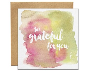 Thankful card | Etsy