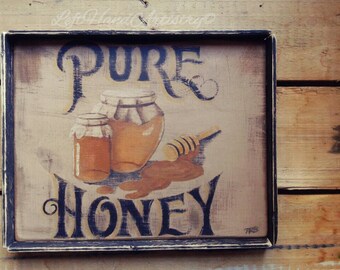 Honey sign | Etsy