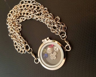 Locket bracelet | Etsy