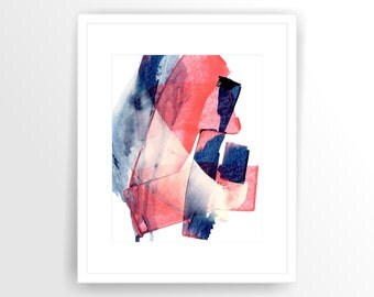 Coral abstract art | Etsy