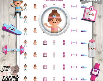 Workout stickers | Etsy