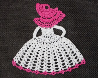 Crinoline Lady Doily Crochet Pattern PDF Lady applique