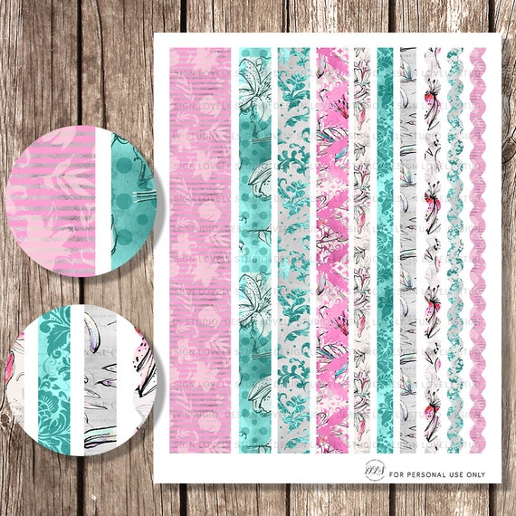 ECLP Vertical Stickers Vertical Planner Kit Weekly Printable
