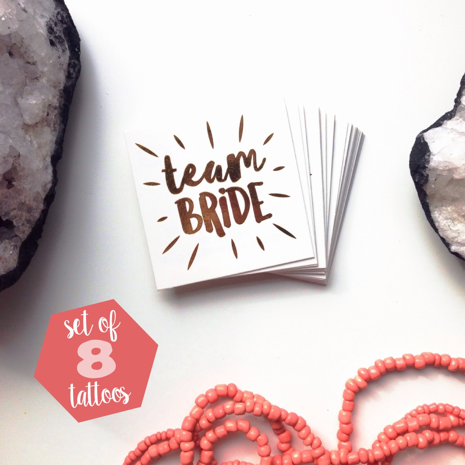 Team Bride tattoos for bachelorette party and by thetattooboutique