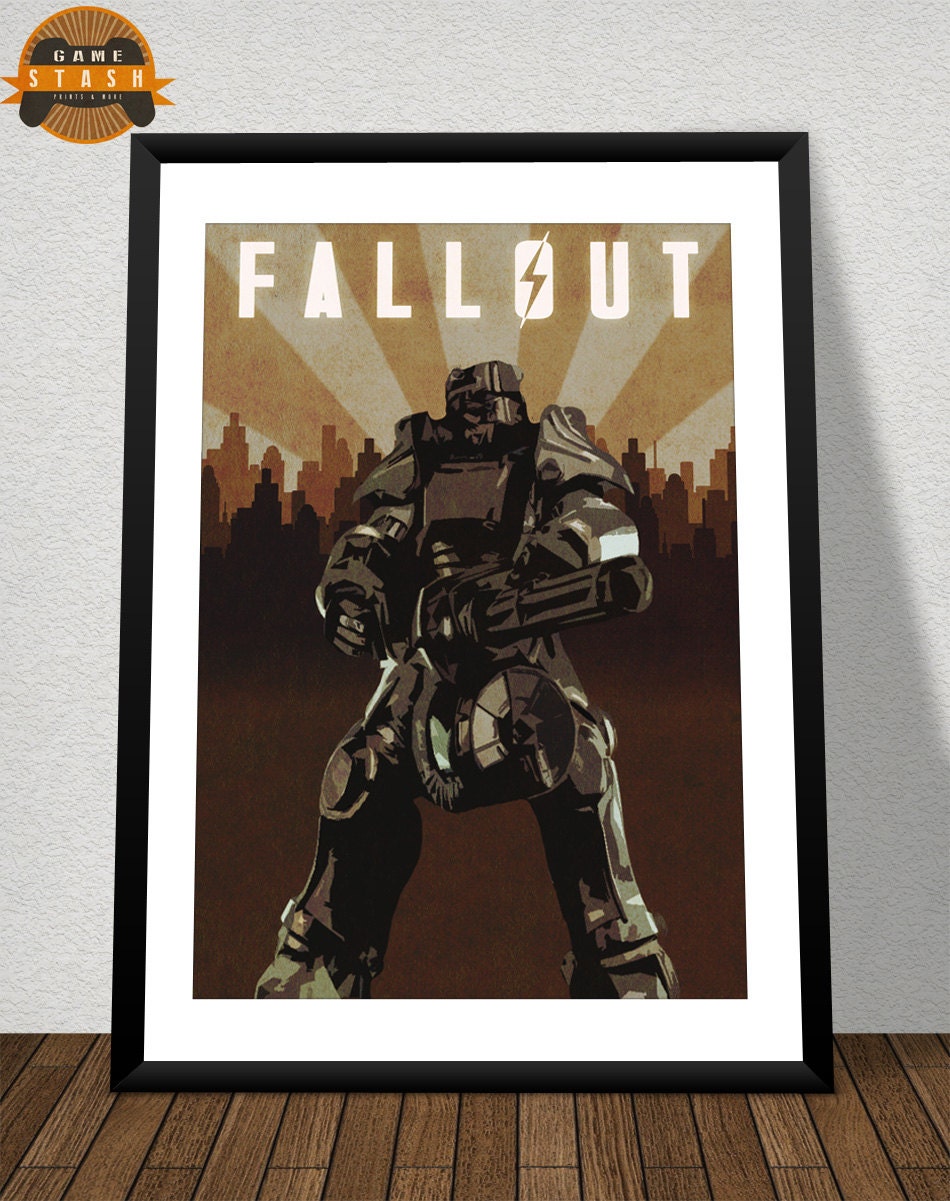 Fallout 4 inspired Power Armor Poster
