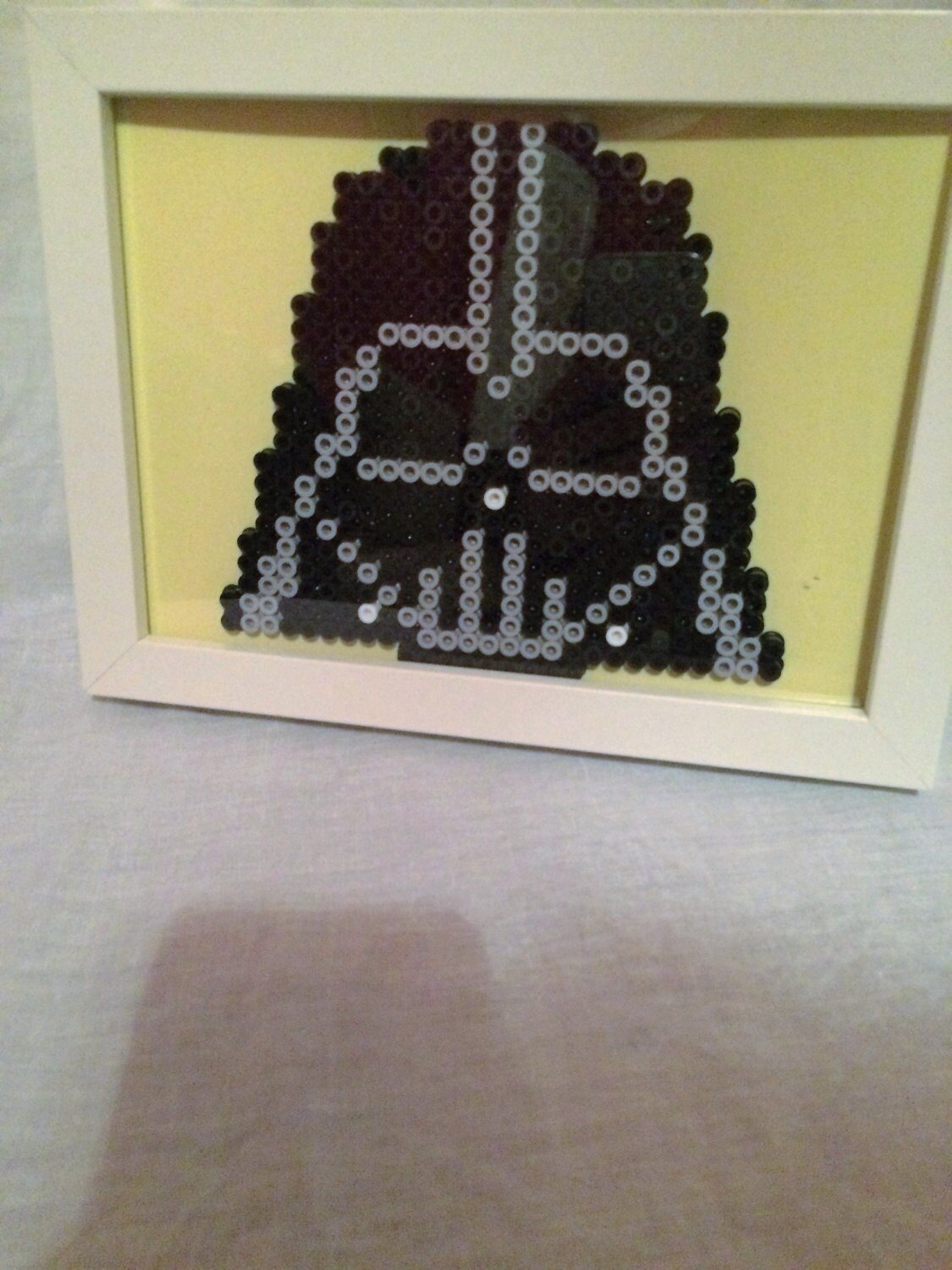 Darth Vader Black Helmet Framed Pixel Art A5 Bead Picture