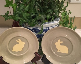 Rabbit plate | Etsy