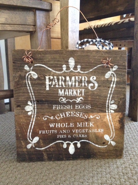 Rustic Farmers Market Sign