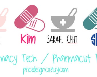 Pharmacy monogram | Etsy
