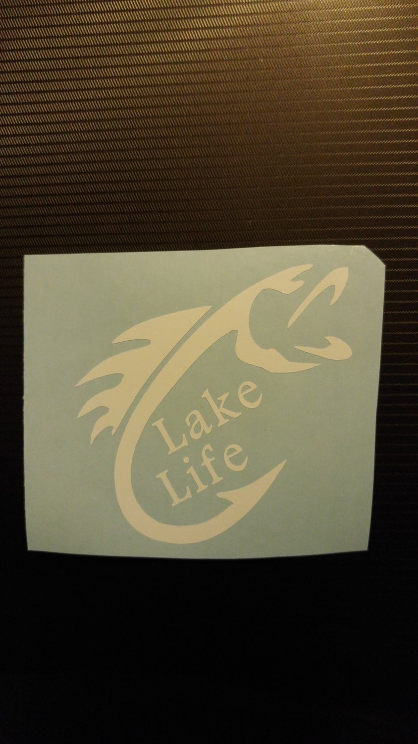 Lake Life Decal permanent vinyl perfect for Yeti & by CandiGifts