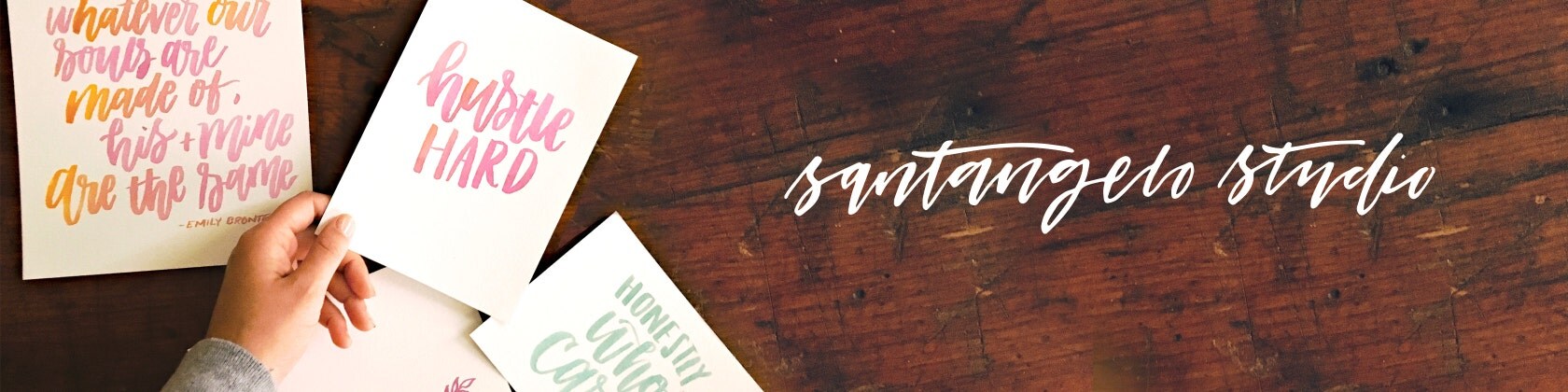 Hand Lettered Prints and Signage by santangelostudio on Etsy