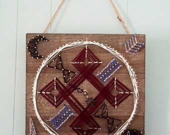 Abstract string art | Etsy