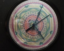 Unique mandala clock related items | Etsy