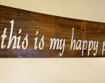 My happy place sign | Etsy