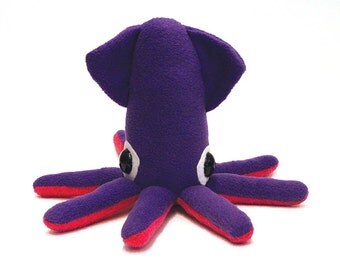 Stuffed animal squid | Etsy
