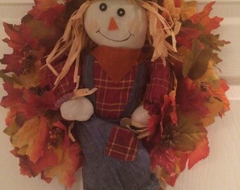 Scarecrow wreath | Etsy