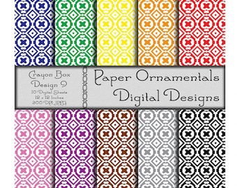 Independence RED WHITE & BLUE Digital Paper Pack Commercial