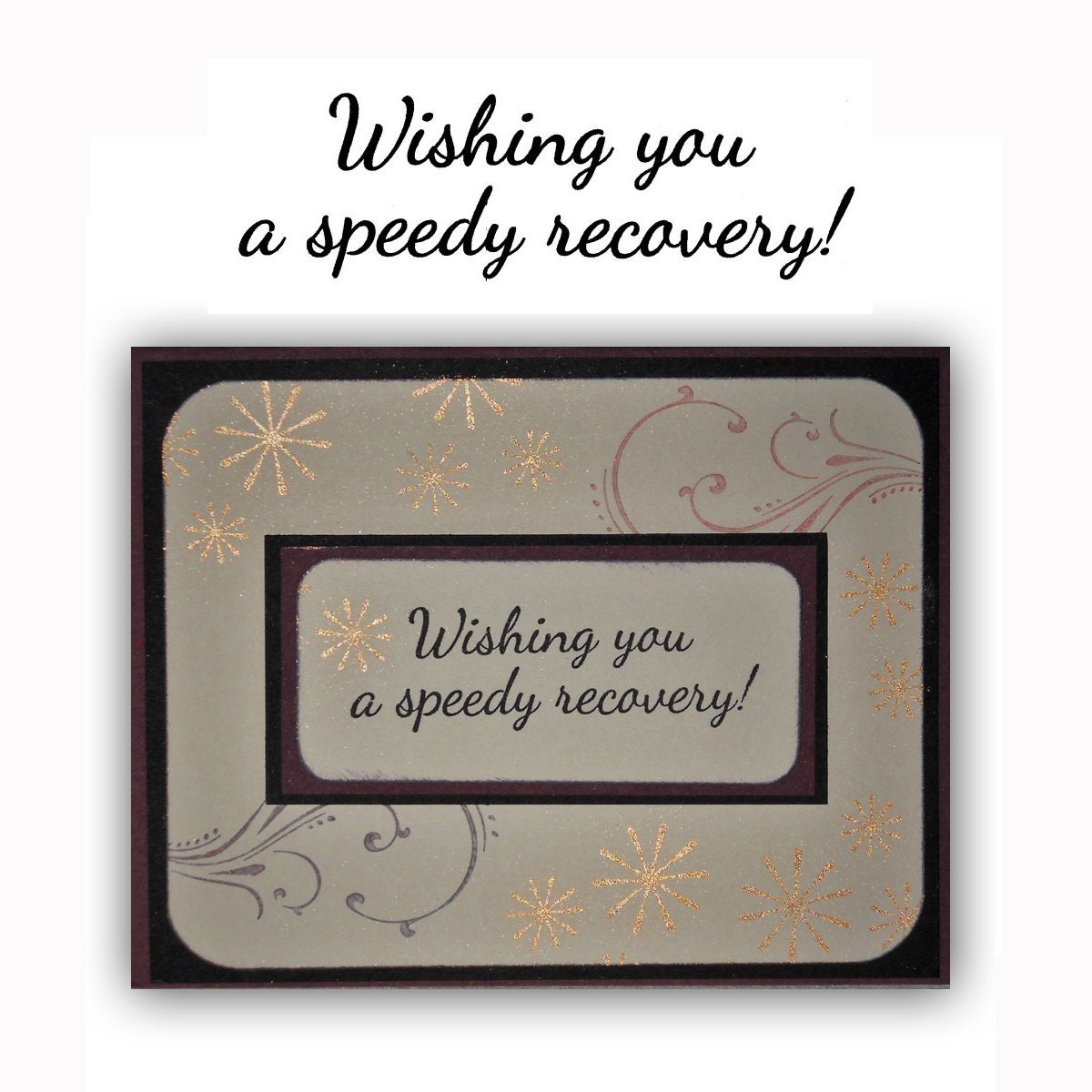 Wishing you a speedy recovery UNMOUNTED rubber stamp