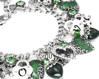 Charm Bracelets Charm Necklace Personalized by BlackberryDesigns