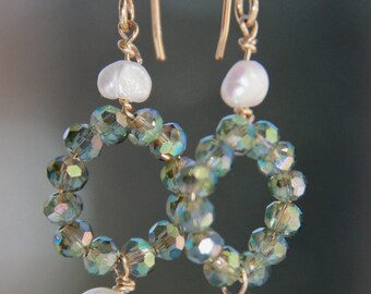 Fancy whimsical drop earrings by thistlehouse3 on Etsy
