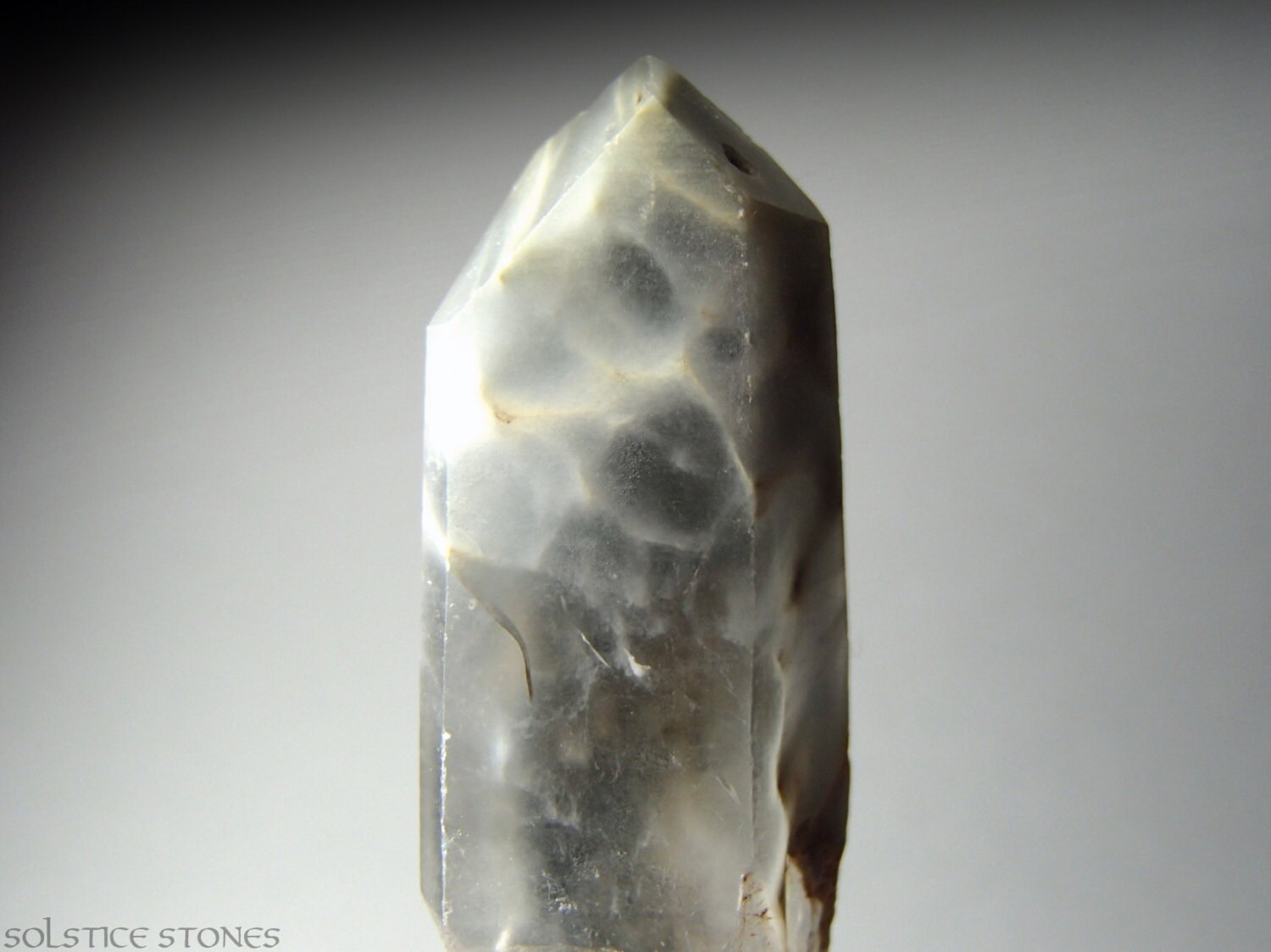Rare Blue Tara Quartz Crystal With Riebeckite Olenite Rare Blue Tara Quartz Crystal With Riebeckite Olenite